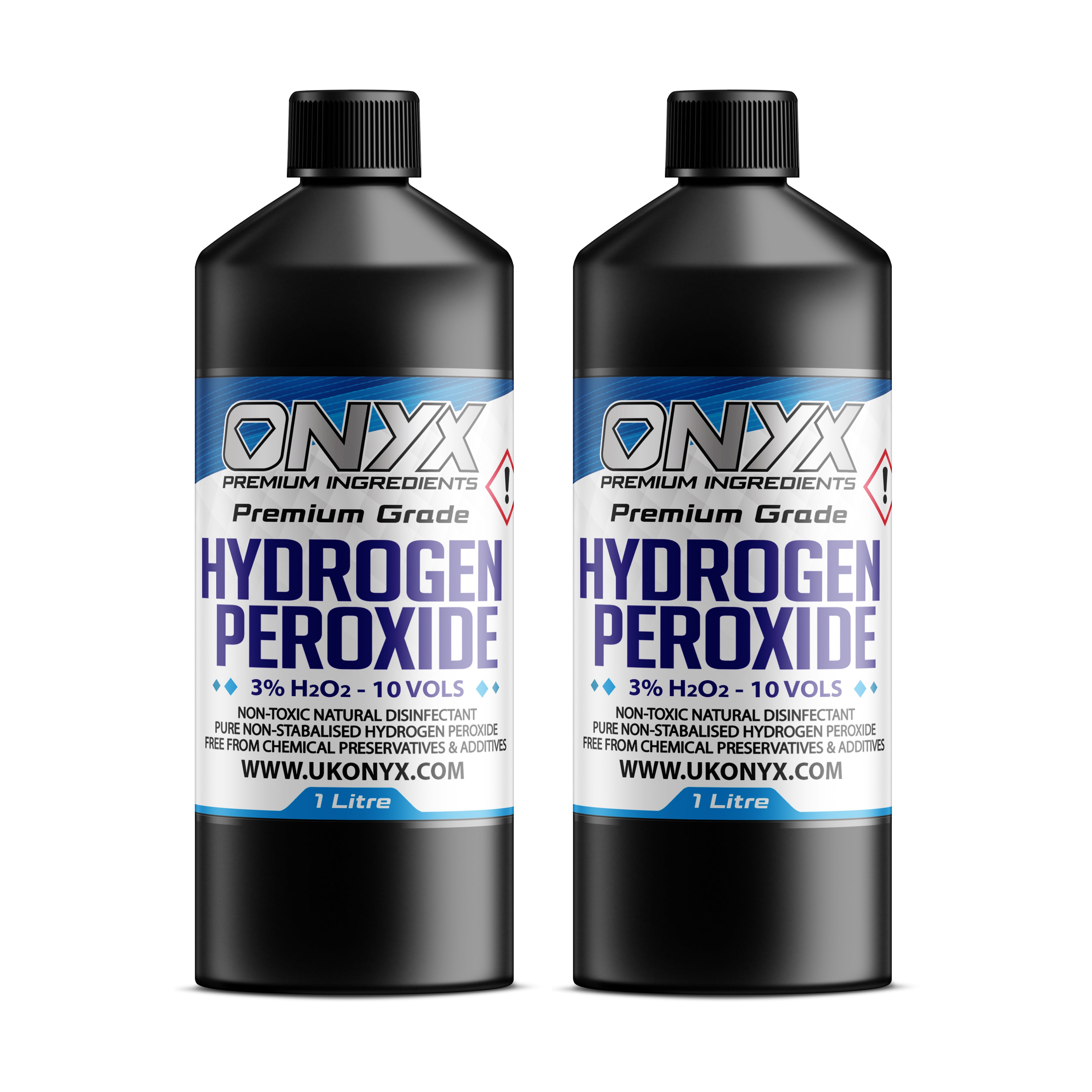 Hydrogen Peroxide 3% Pure Food Grade, 10 Vols Cleaner – ONYX