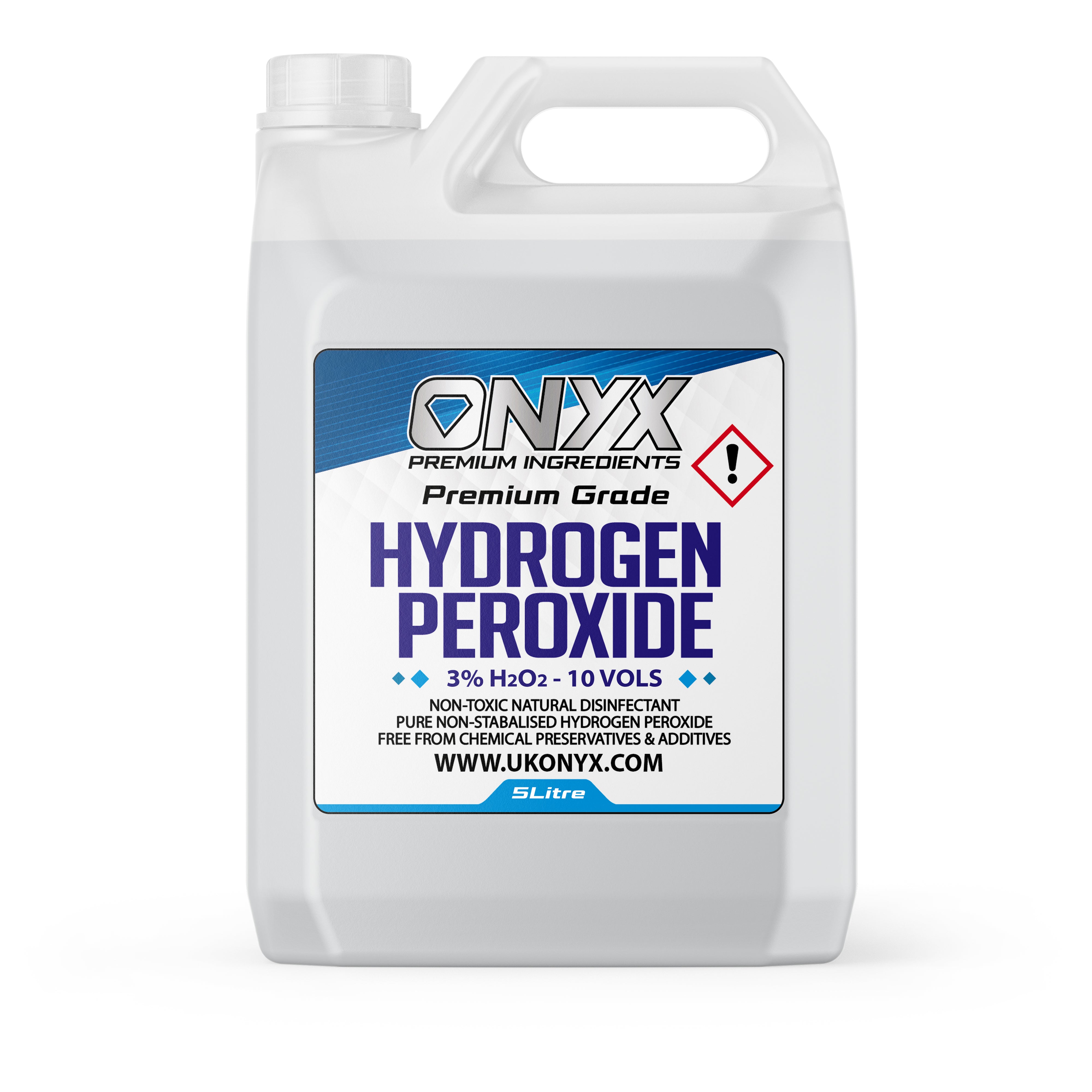 Hydrogen Peroxide Pure Food Grade 3%, 10 Vols. Non-Toxic Natural Disin ...